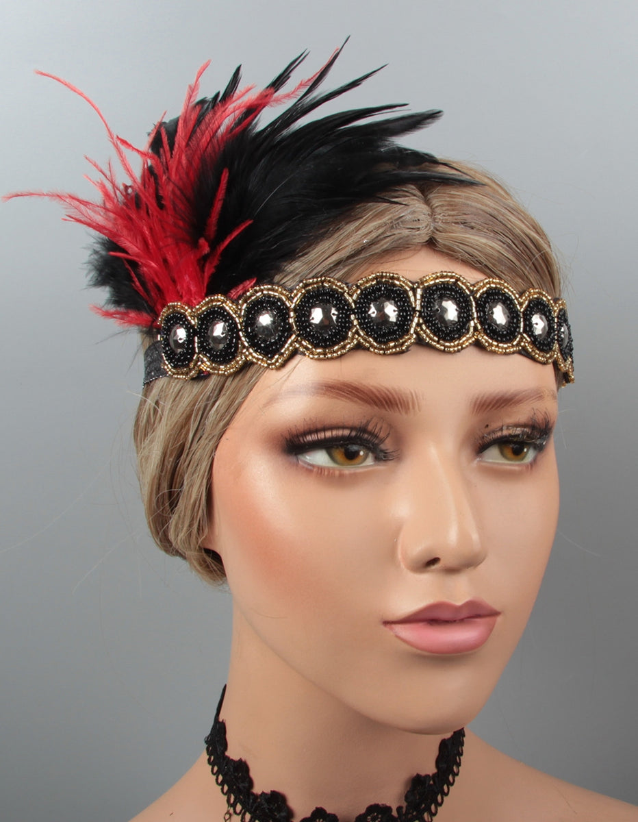 1920s Feather Great Gatsby Flapper Headpiece – Kids Book Week Costumes
